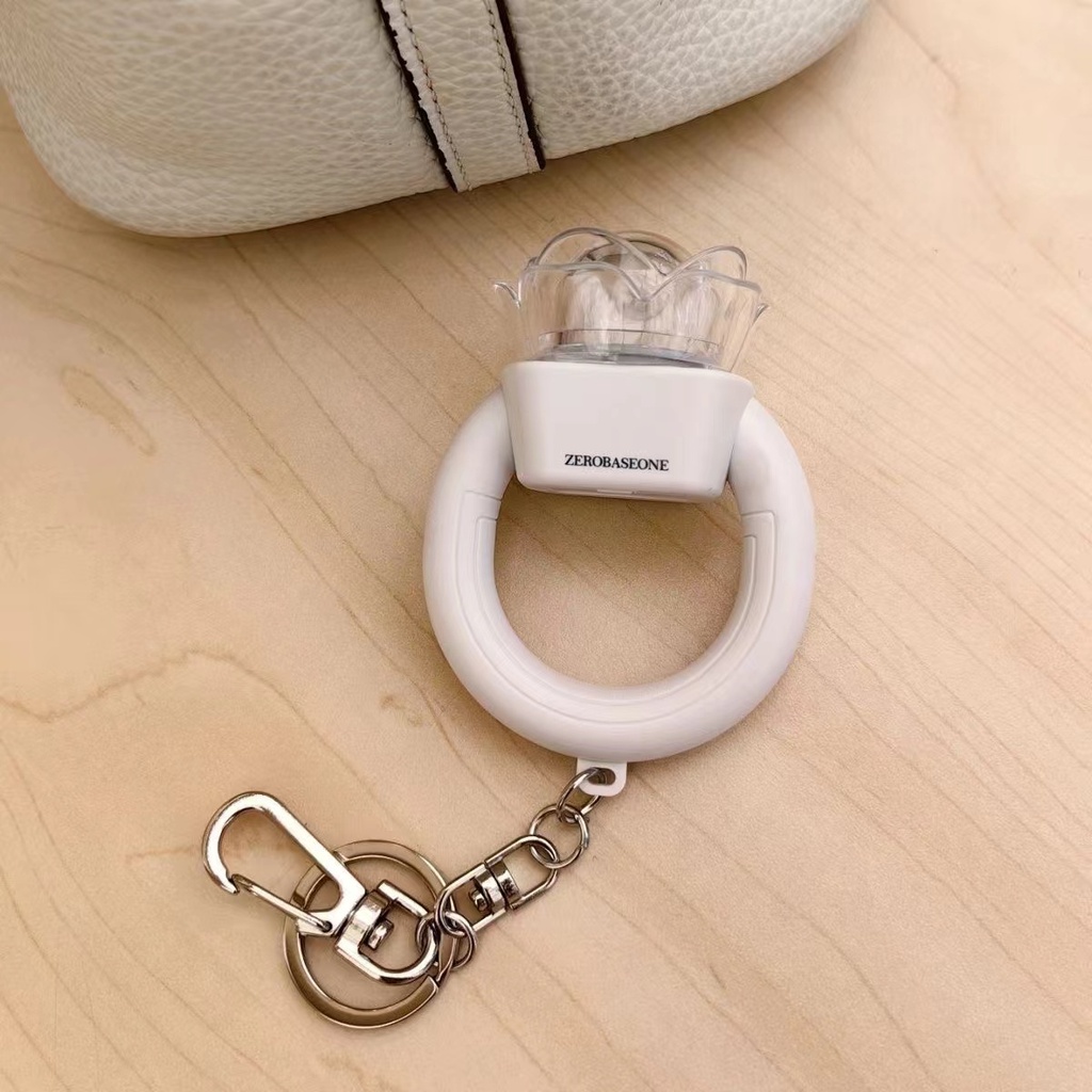 ZEROBASEONE Mini Light Stick Keychains ZB1 Rose Ring Lamp keyring ...