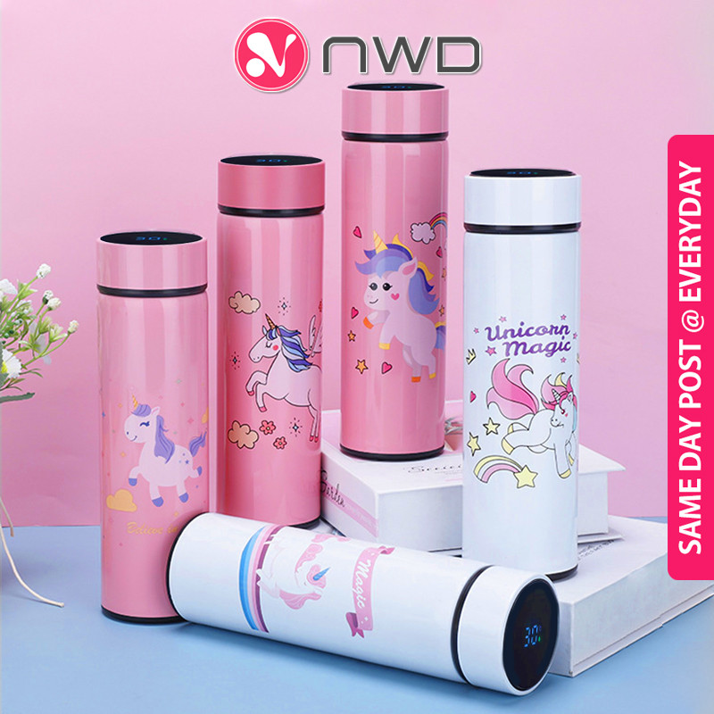 DOUBLE INSULATED 》Temperature Display LED Vacuum Flask 304 Stainless ...