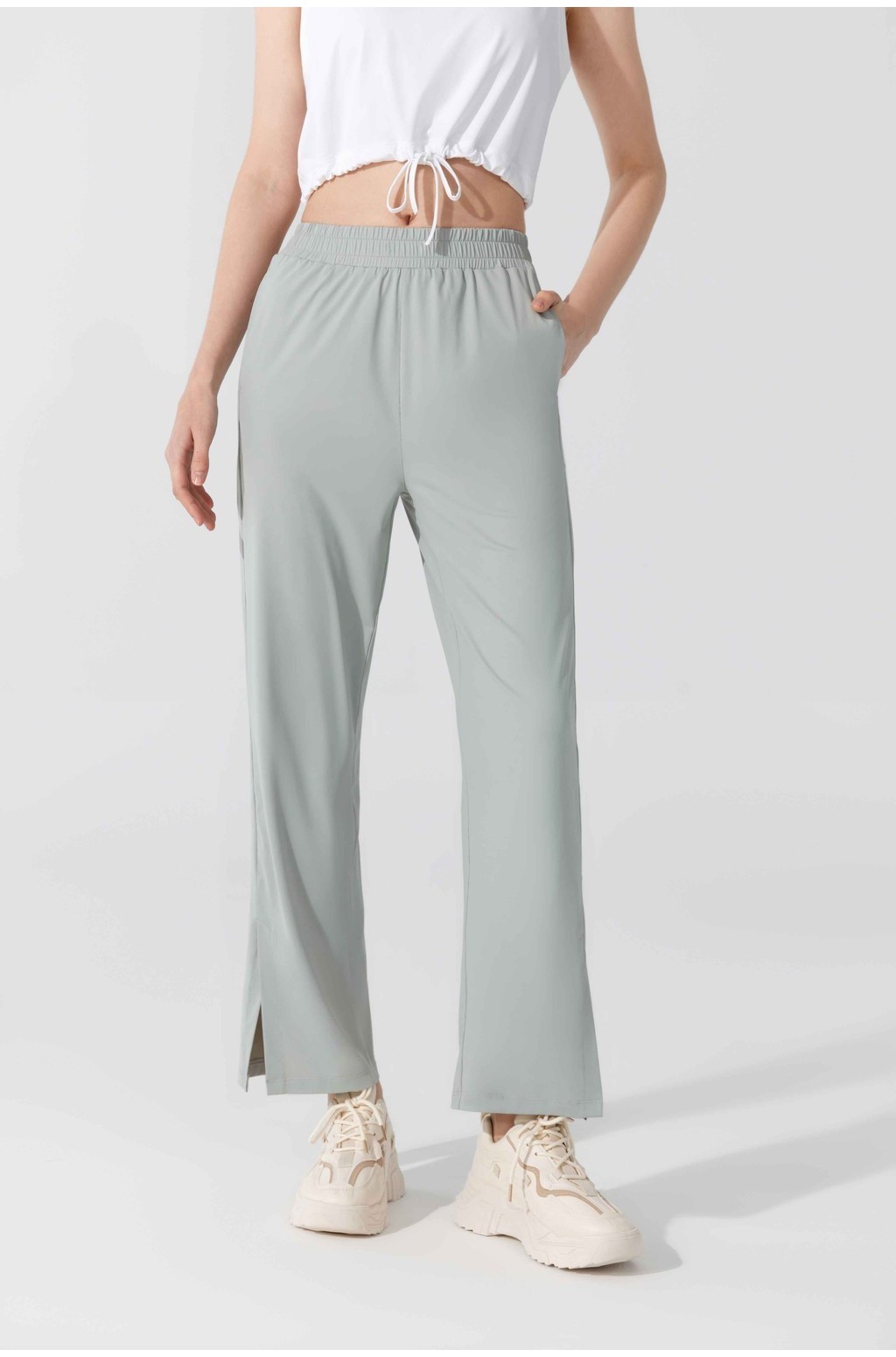 Leorrey Sun Protection Pants Loose Yoga Pants Athletic Casual High ...