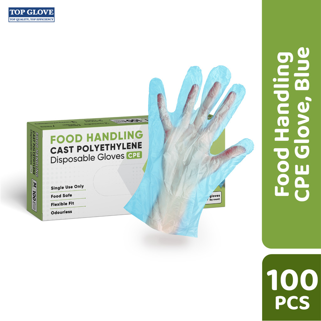 [Shopee Choice] Food Handling Cast Polyethylene Disposable Gloves (CPE ...