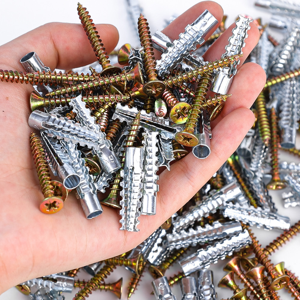 10 Sets Metal Tube Expansion Self Tapping Screw - Heavy Duty Steel Wall ...
