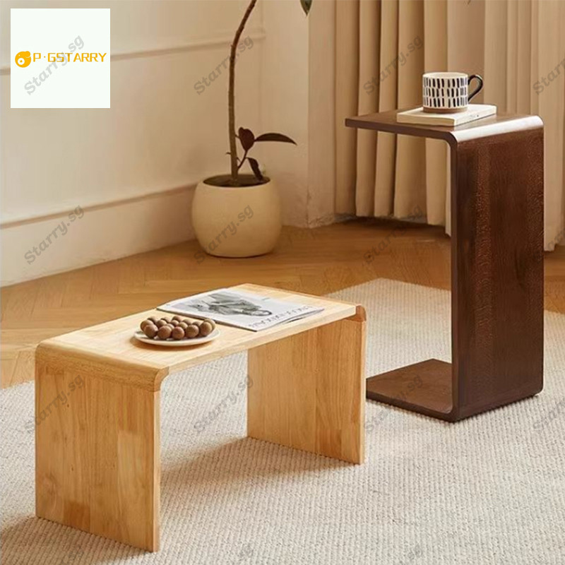 S·T Solid Table Wood U-shaped Table C- Shaped Tatami Storage Rack Small ...