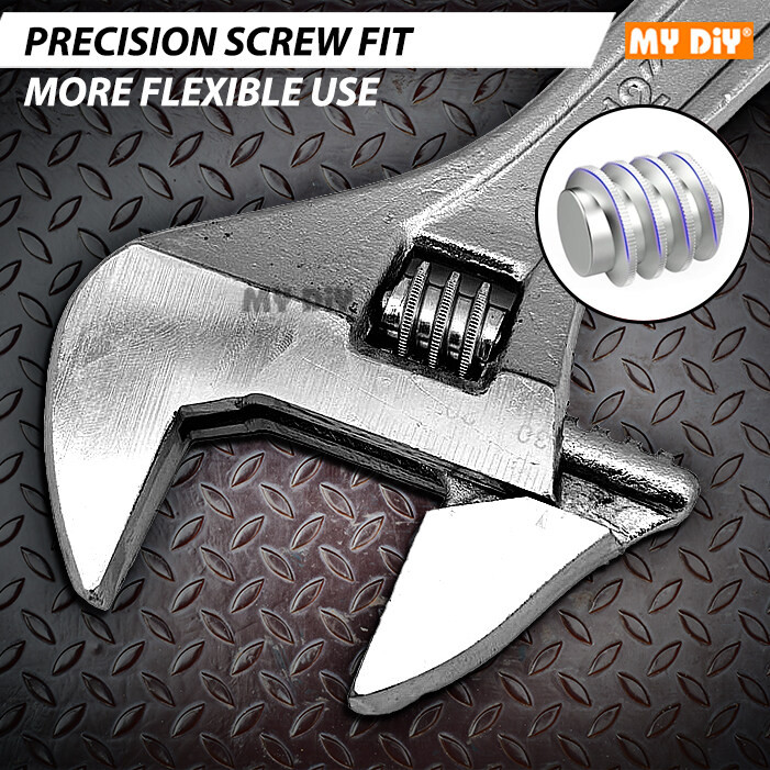 DIY Online4u - 6" 8" 10" 12” HIGH QUALITY ADJUSTABLE SPANNER WRENCH ...