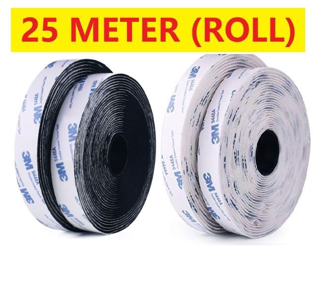 1 ROLL (25 METER) Sticky Velcro Tape Fast Stick Magic Stick Magic Tape ...