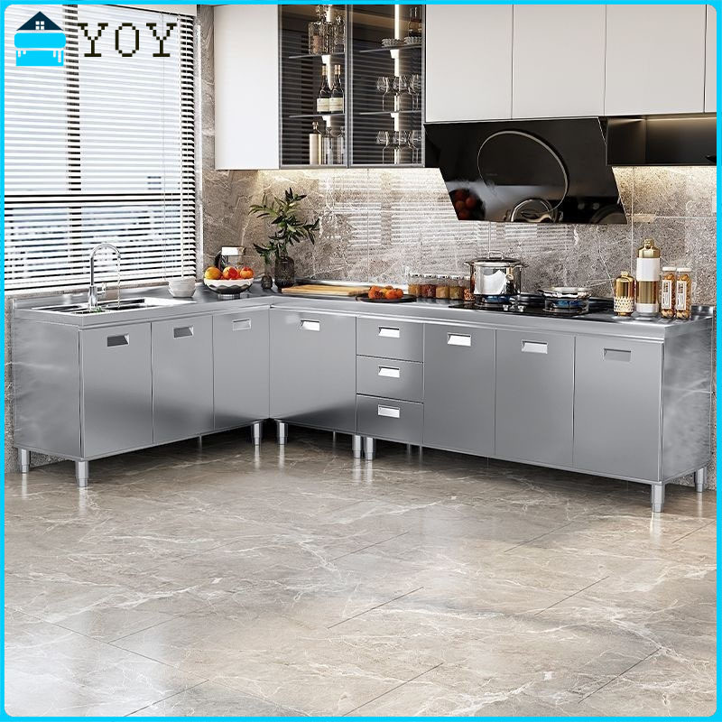 Integrated Stainless Steel Kitchen Cabinets Integrated Sink Stove ...