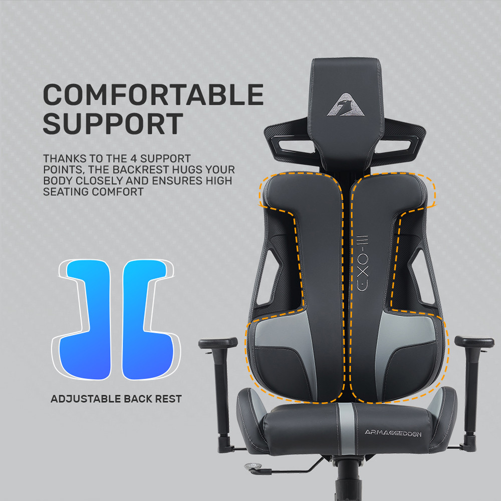 Armaggeddon EXO III Ergonomic Office Gaming Chair PU Leather ...