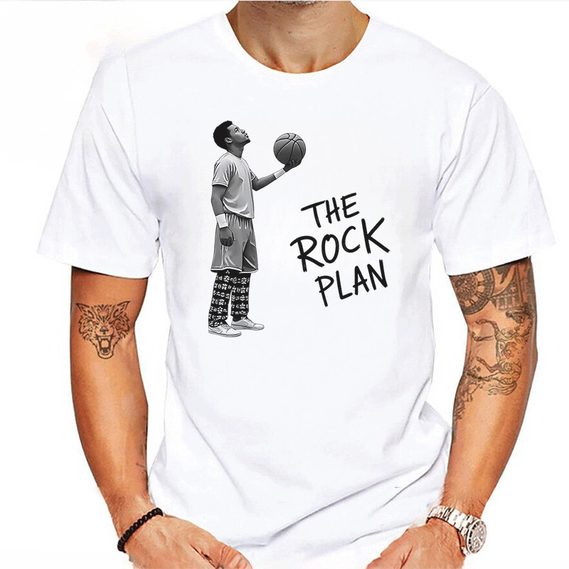 The Rock Plan Graphic T-Shirt For Men Dwayne Johnson Inspired Design Casual Short Sleeve Tee ...