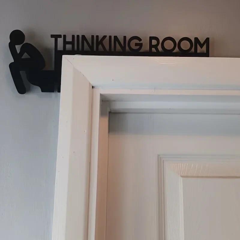 Stylish Thinking Room Wall Sculpture. Home Decor Artwork. Modern Metal ...