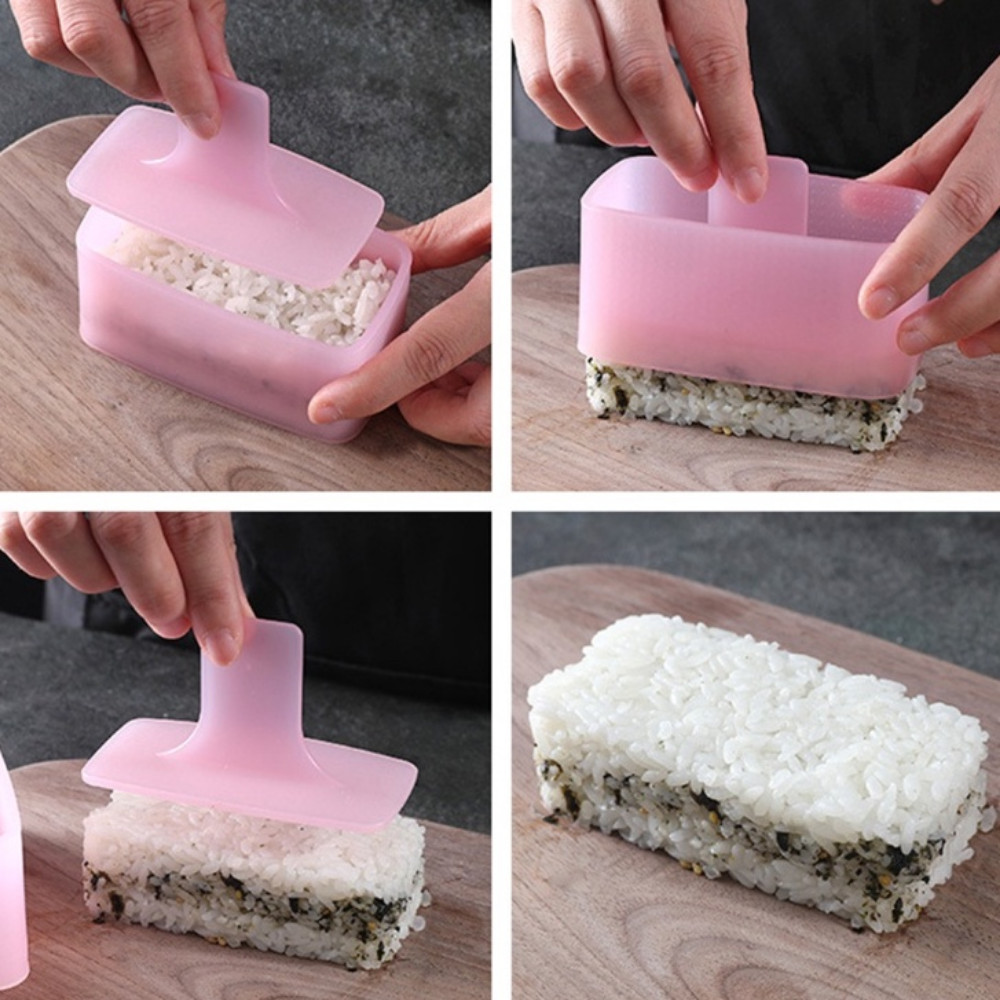 Rice Mould Plastic Musubi Molder Rectangular Layer Mold Box Scoop ...
