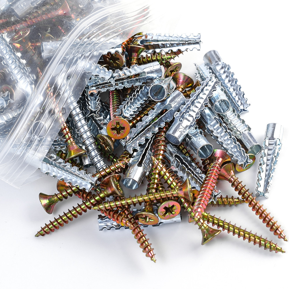 10 Sets Metal Tube Expansion Self Tapping Screw - Heavy Duty Steel Wall ...