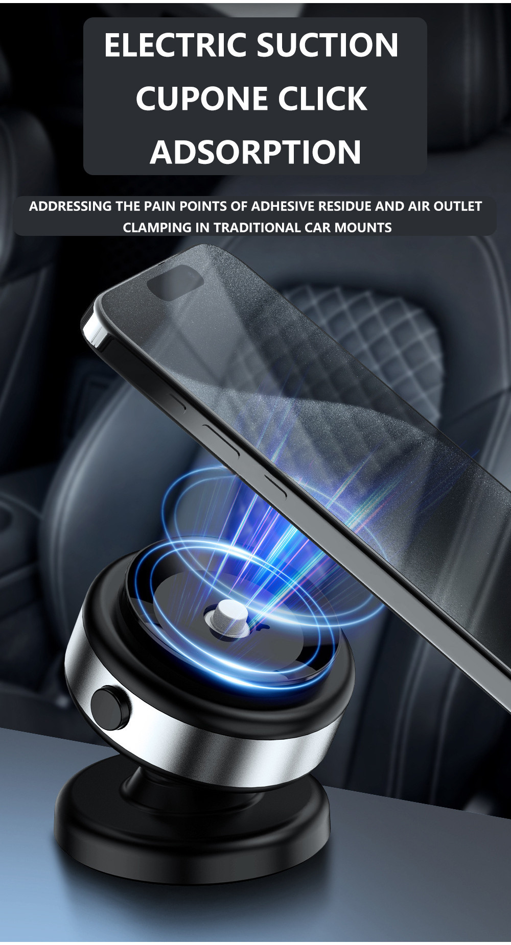 double-sided universal magnetic stand suitable for smart phones X9C 360 ...