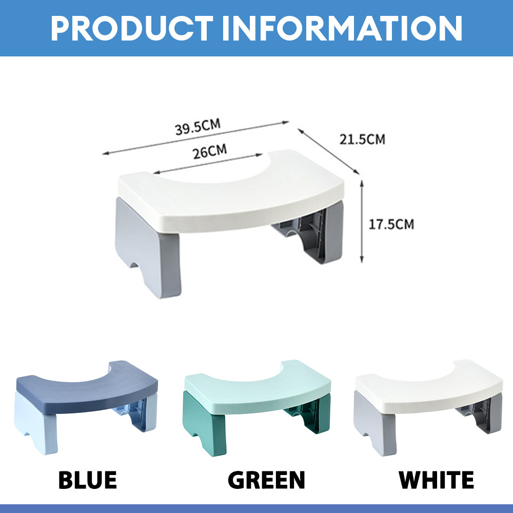 [1PC] Worthbuy Plastic Toilet Chair Toilet Foot Mini Stool Kerusi ...