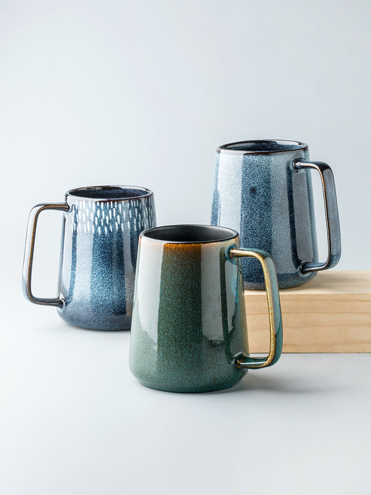 Mark cup/// European Large-capacity Ceramic Water Cup, Home Couple Mug ...