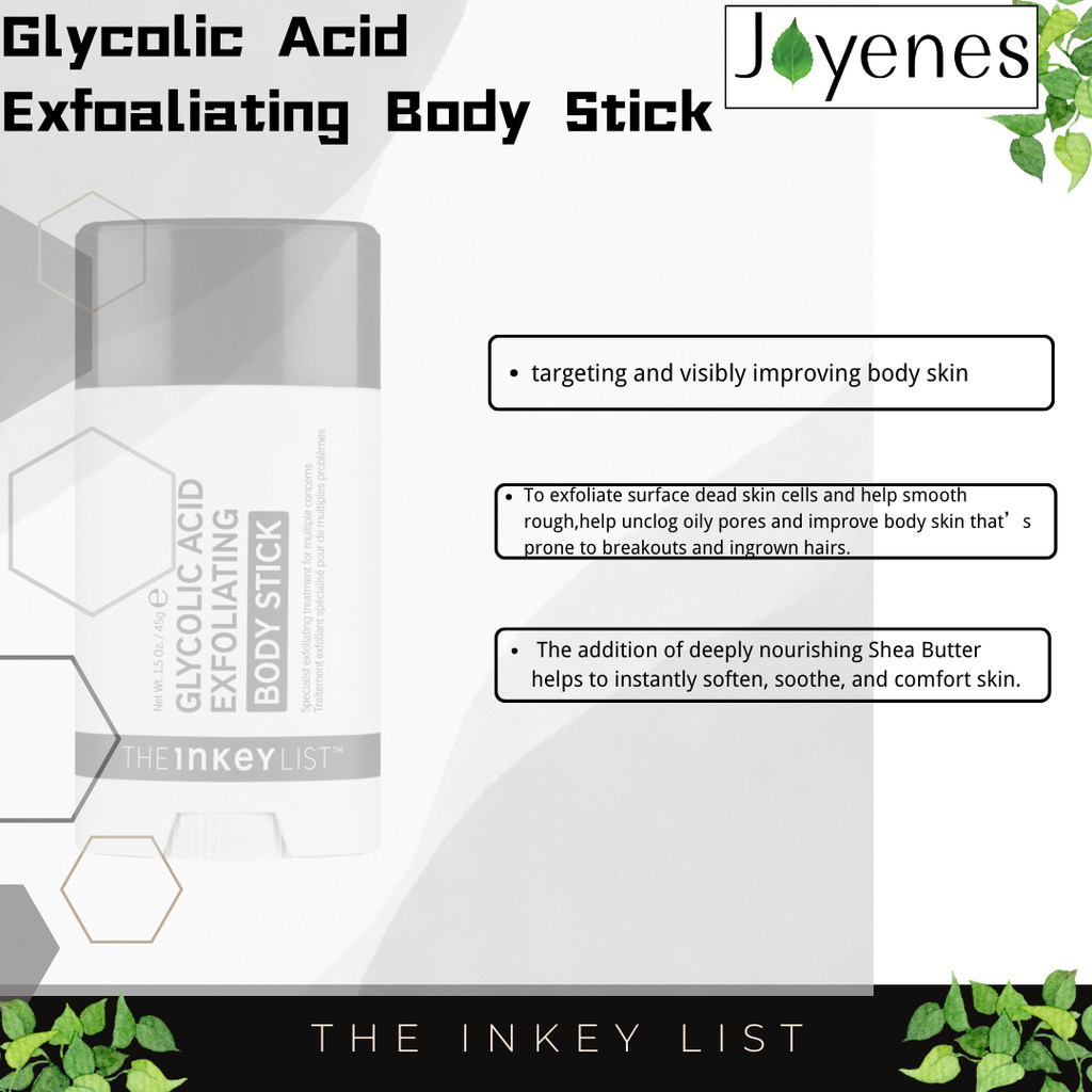 The Inkey List Glycolic Acid Exfoliating Body Stick (45g) | Shopee ...