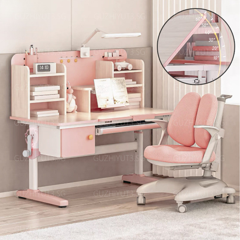 Ergonomic Kids Study Table Children Kids Table And Chair Set, Height ...