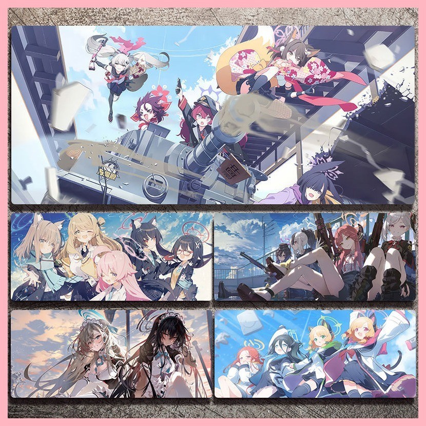 Blue Archive Mouse Pad Takanashi Hoshino Sunaokami Shiroko Sorasaki ...