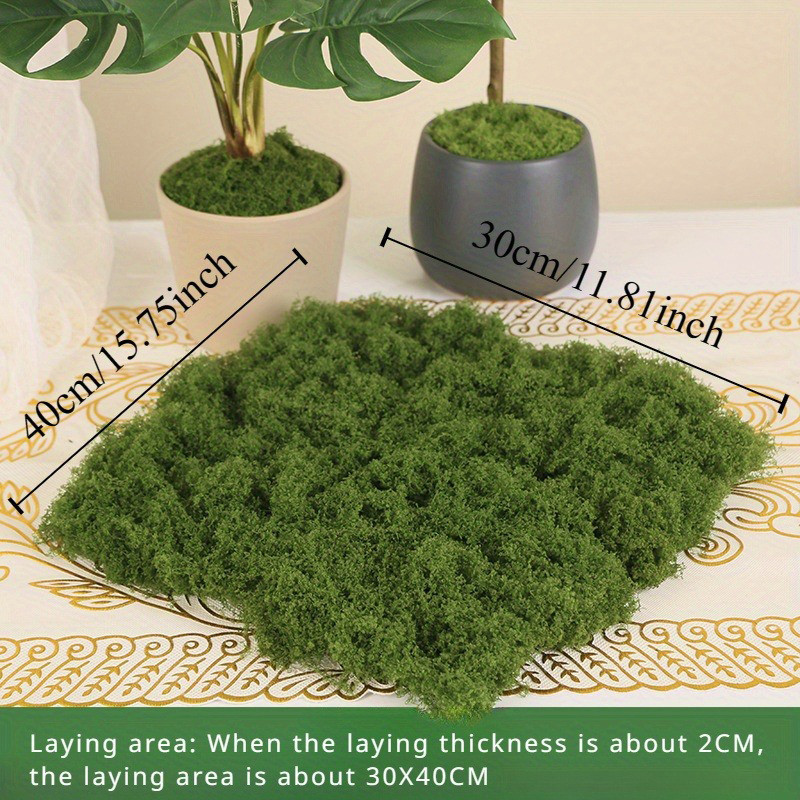 30/50g Green Fake Moss DIY Crafts Grass Artificial Moss Faux Preserved ...