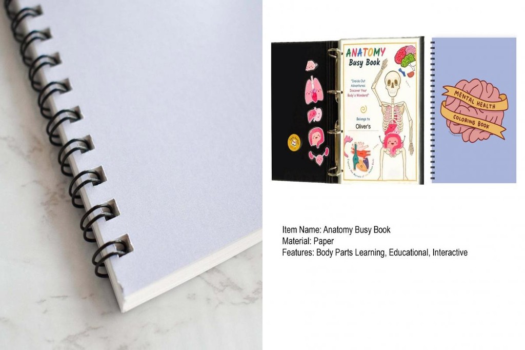 Educational Human Body Book Kids Anatomy Busy Book Interactive Anatomy ...