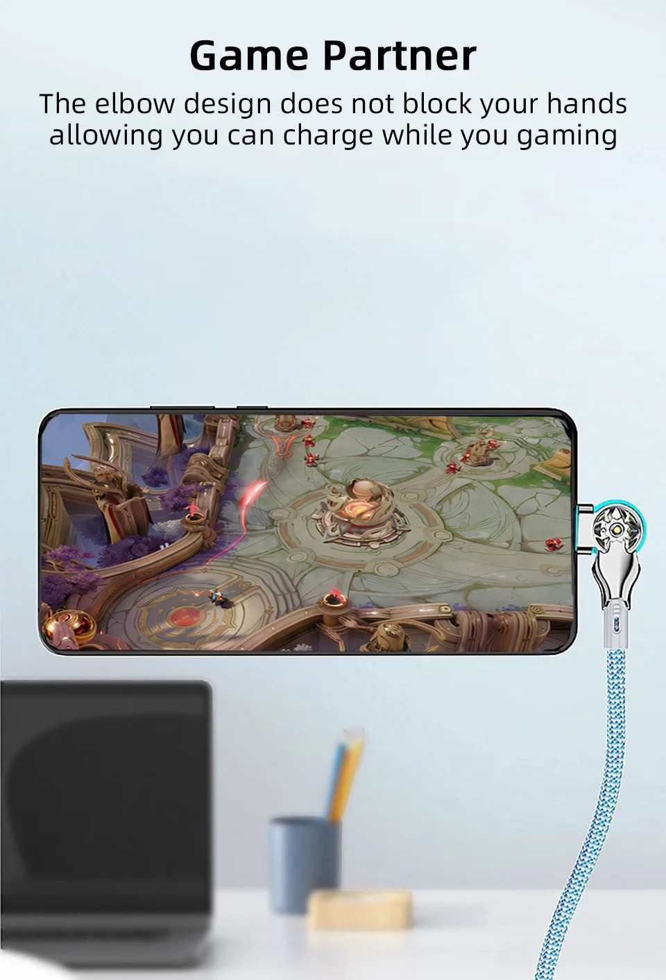 Double Rotatable Cable USB A to Type C Double Elbow 180 Degree Rotation ...