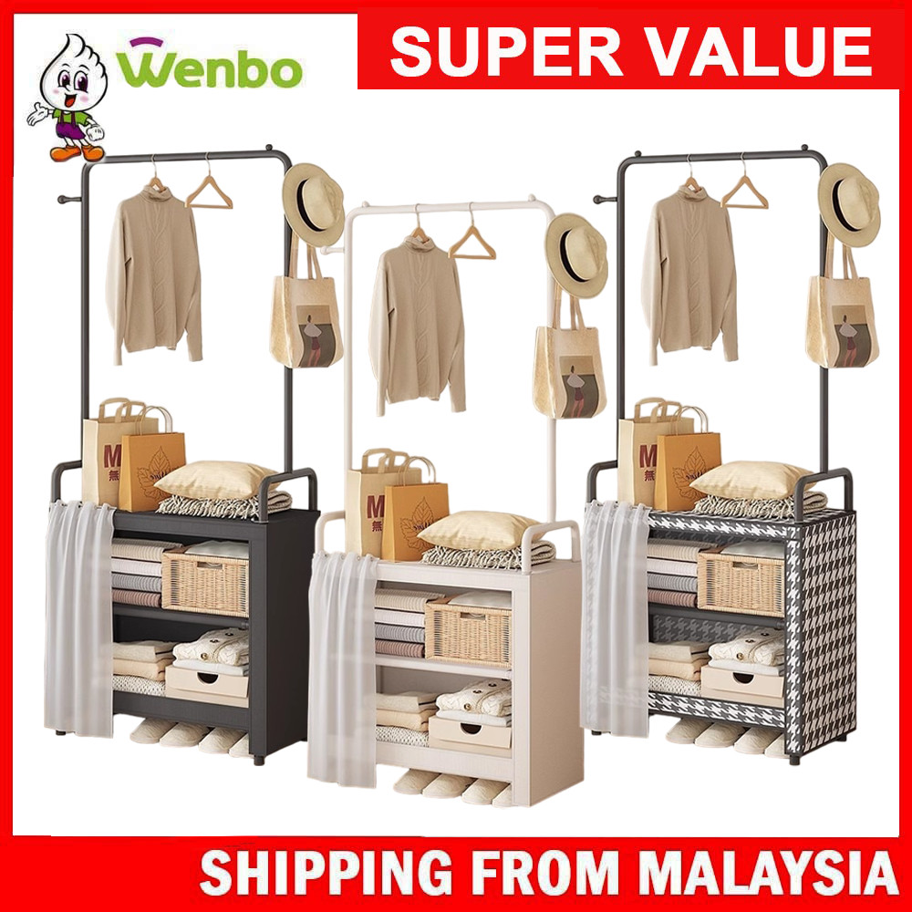 Wenbo Bedroom Furniture Minimalist Bedroom Clothes Rack With Dust-Proof ...