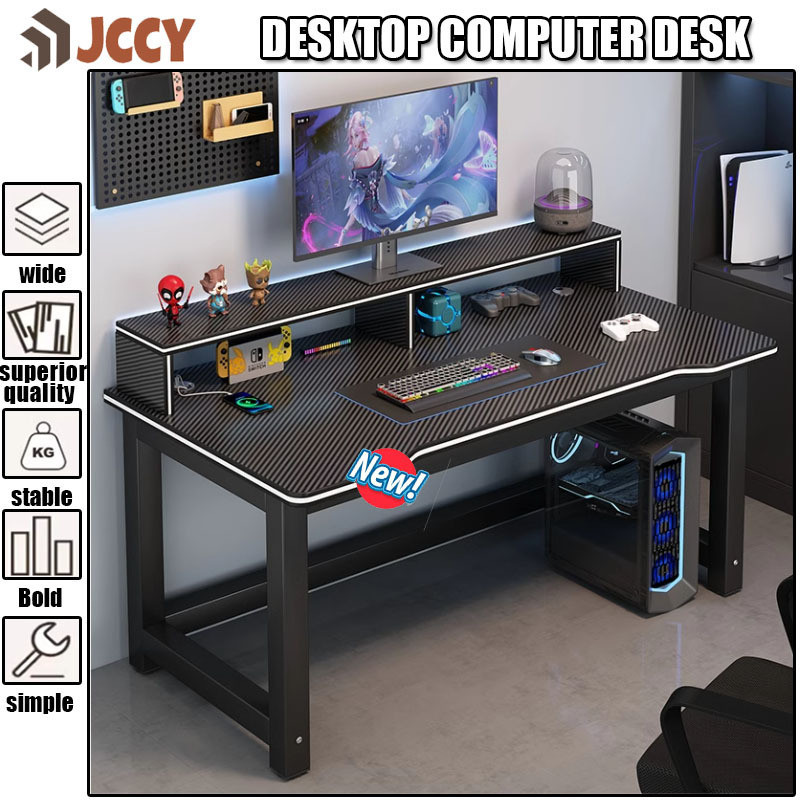 Jccy Computer Table Organiser Carbon Fibre Computer Standing Gaming ...
