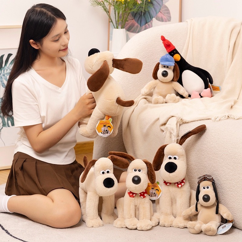 Hot Sale NEW Cute Wallace&Gromit Dog Plush Toy Funny Gromit Cartoon ...