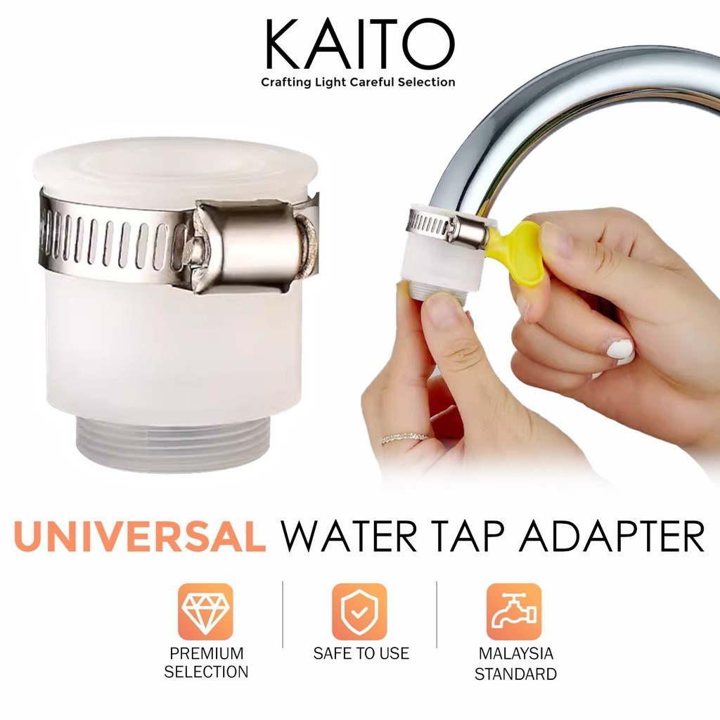Water Universal Faucet Adapter Tap Extension Connector Easy Installment ...