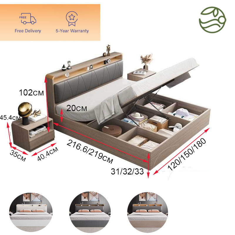 ASD Storage Bed Single/super Single/queen/full Size Bed Oversized ...