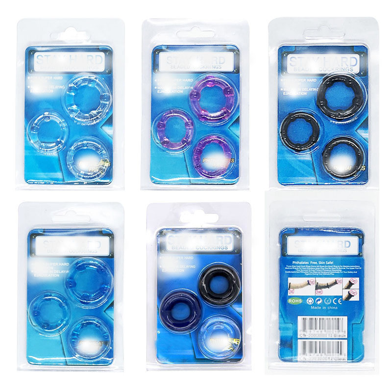 Reusable Penis Ring Silicone Male Delay Ejaculation Cock Rings Sex Toys ...