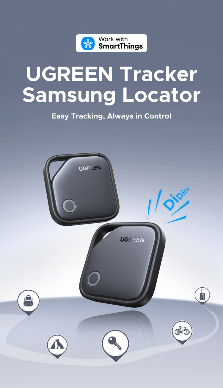 UGREEN Tracker Samsung Locator Work with SmartThings Global Position ...