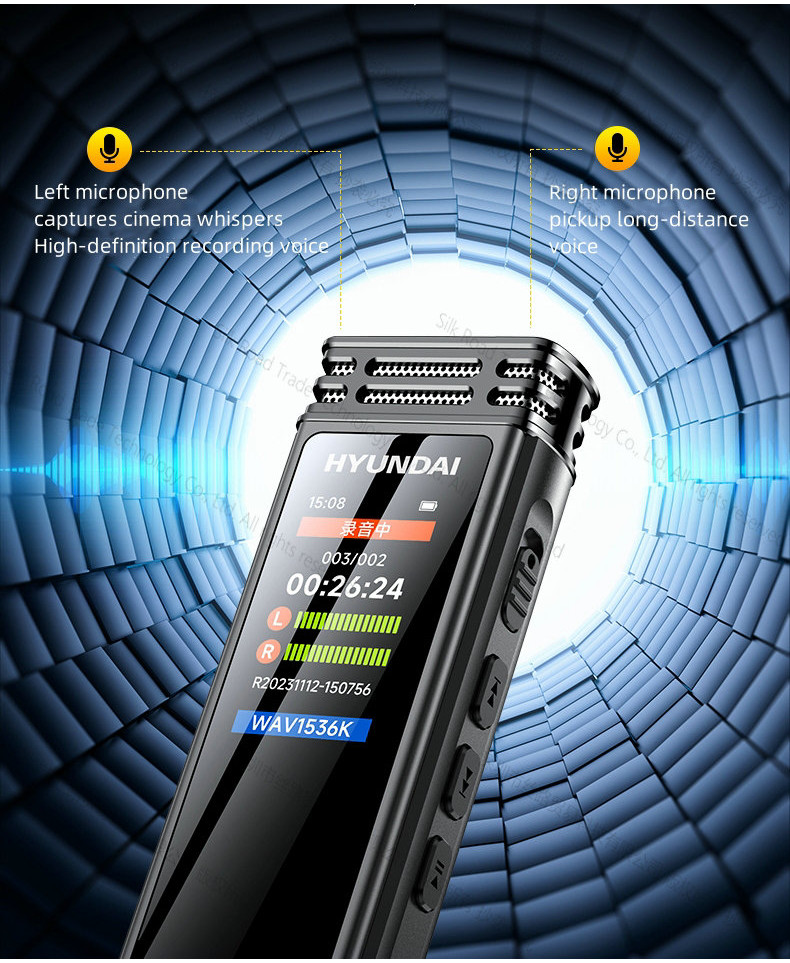 Digital Voice Recorder Color Screen 40 Hours Professional Dictaphone ...