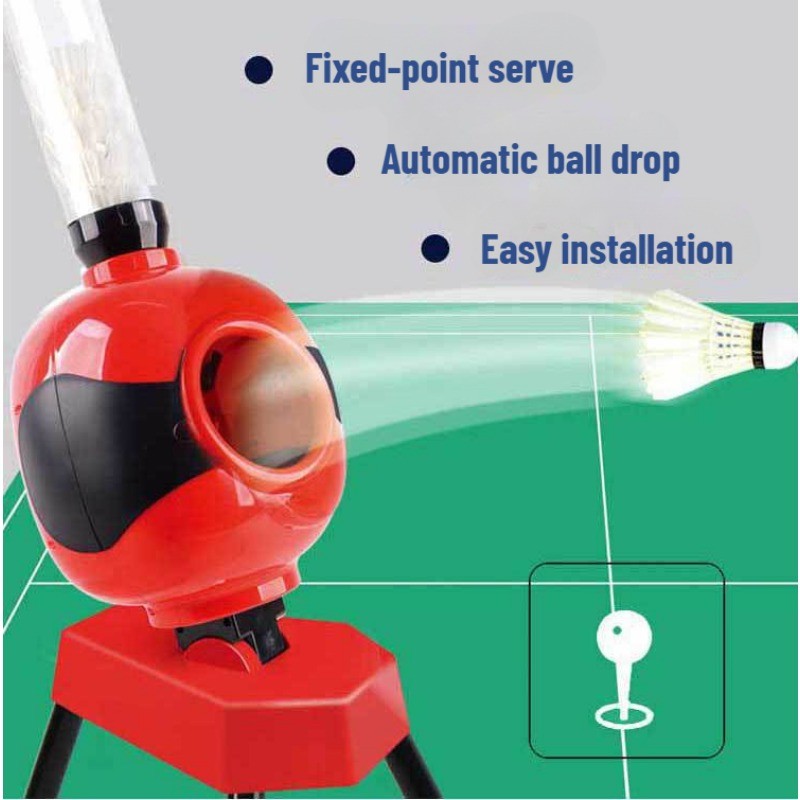Badminton Automatic Serving Machine, Simple and Portable Home Single ...