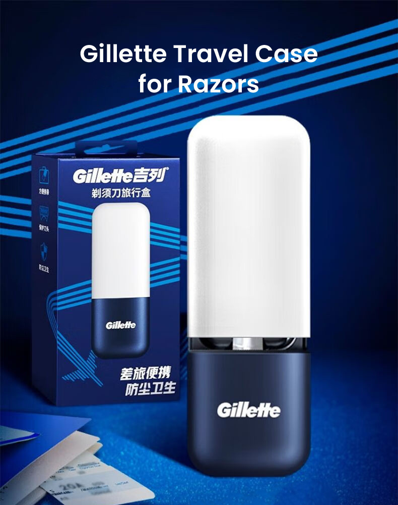 Gillette Magnetic Travel Case Drain hole design | Shopee Singapore