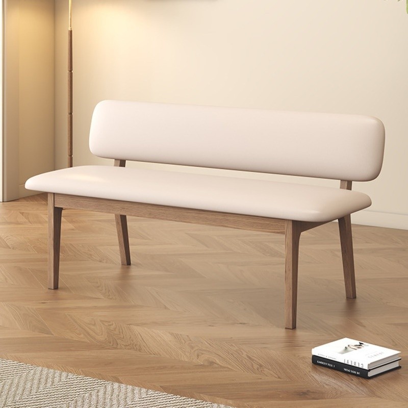 Benches Chairs Solid Wood Nordic Soft Pack Long Bench Restaurant With ...