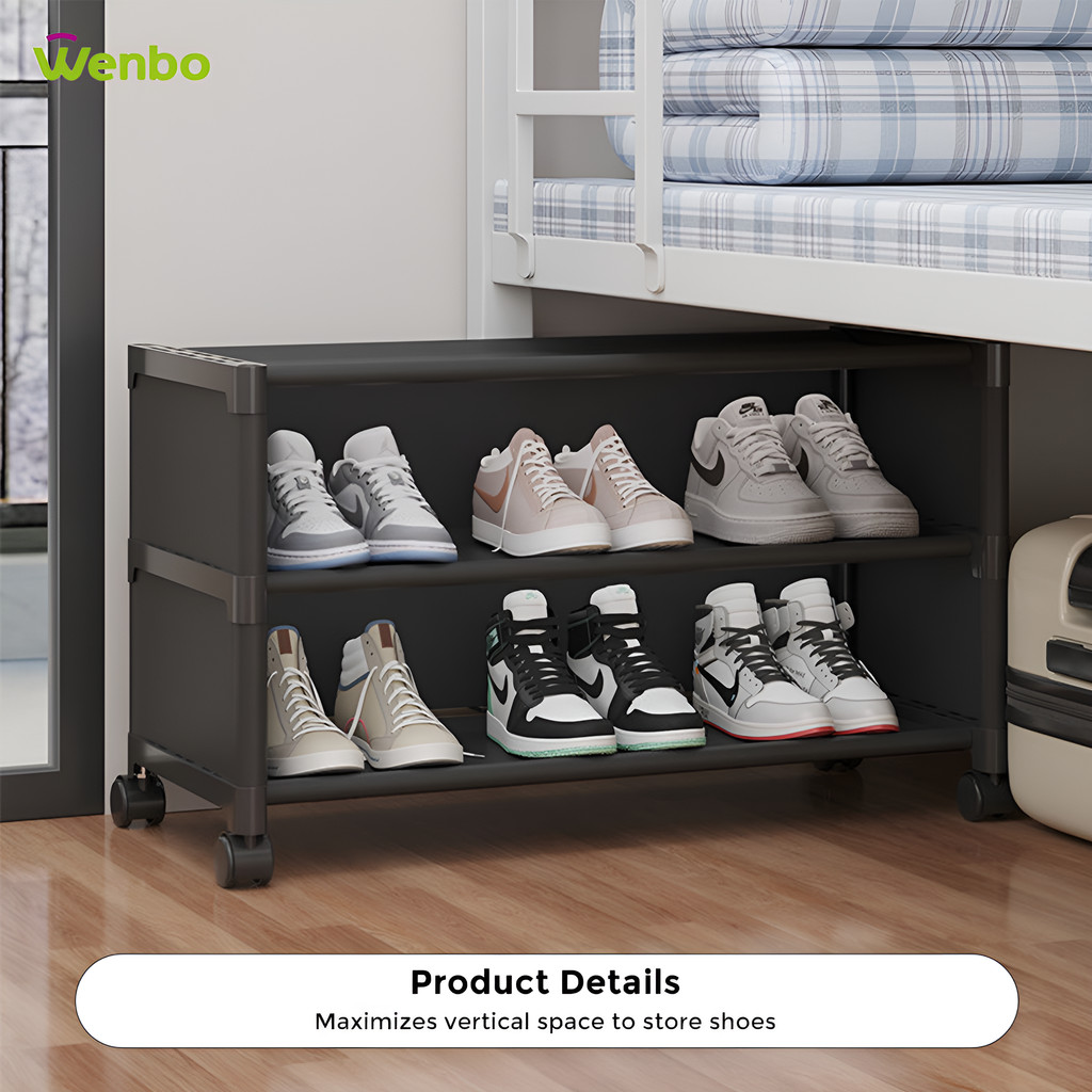Wenbo Under Bed Shoe Rack Simple Dormitory Shoe Rack Multi-Layered ...