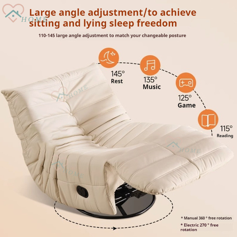 FF Lazy Rocking Lying Chair With Foot Rest Worm Living Room Sleeping ...