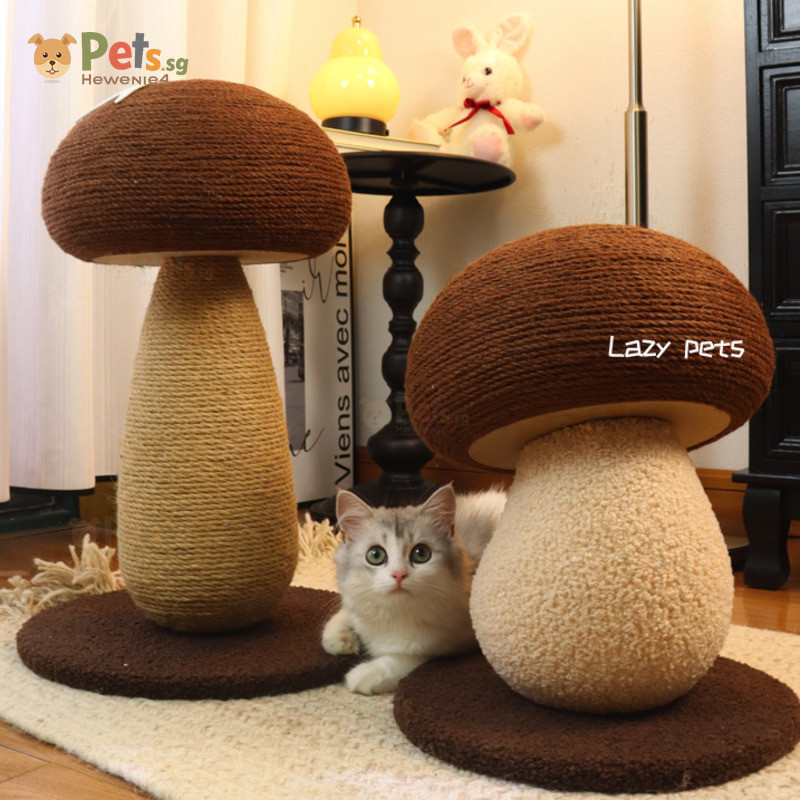 Mushroom Cat Scratching Board Sisal Cat Scratching Post Non-Shedding ...