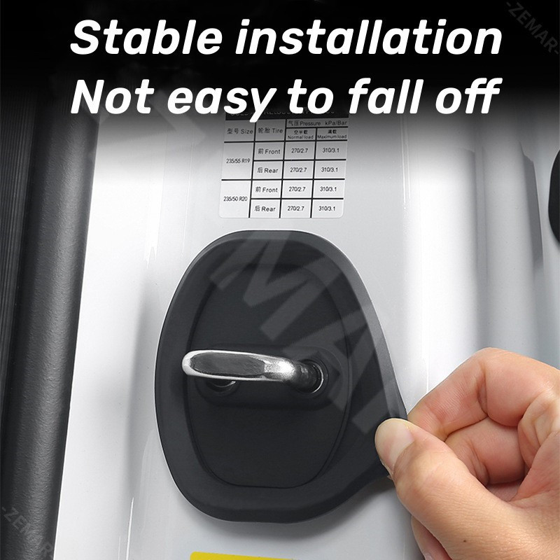 4Pcs/Set Car Silicone Door Lock Cover Car Shock Door Latch Protection ...