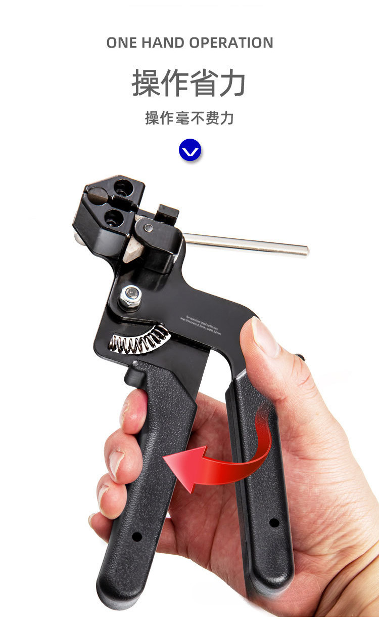 Stainless Steel Cable Tie Pliers Cable Ties Tools Self-Locking Fastener ...