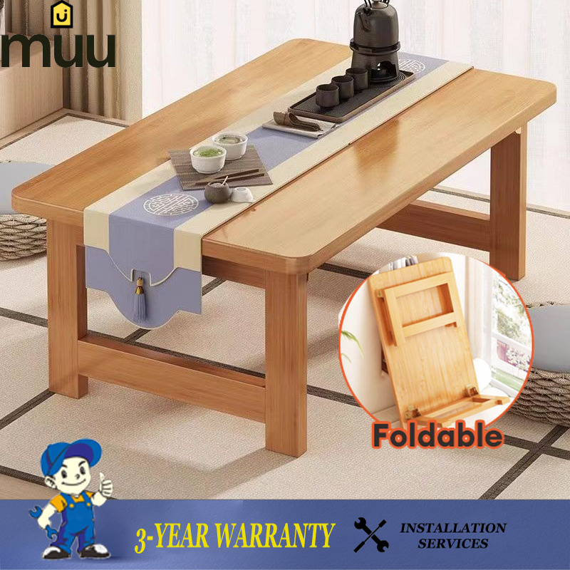 Muu Coffee Table Foldable Household Bay Window Tatami Small Bed Dining ...