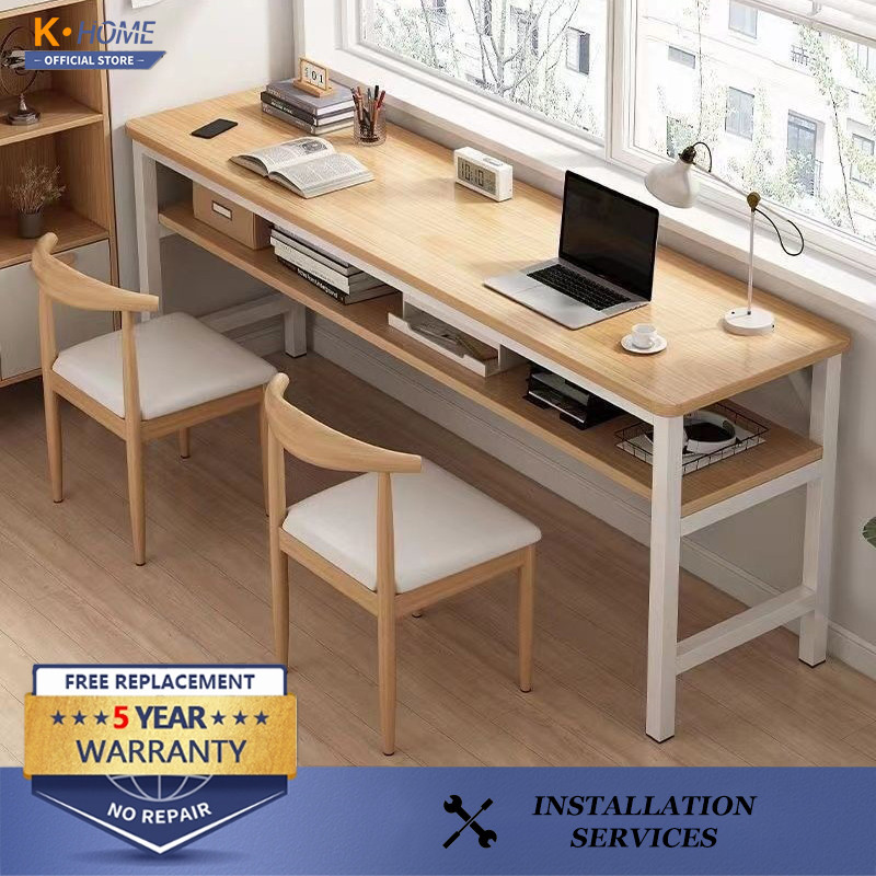 K HOME Study Table 120/140cm Home Office Student Study Computer Table ...