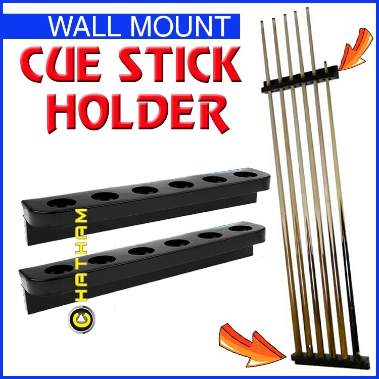 Wall Mount Billiard Cue Rack for Cue Stick Tako ( 6 Holes ) | Shopee ...