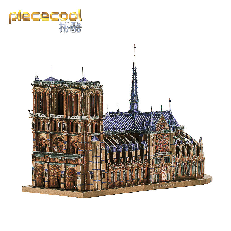 Piececool 3D Metal Puzzle NOTRE DAME CATHEDRAL P Building Model Kits ...