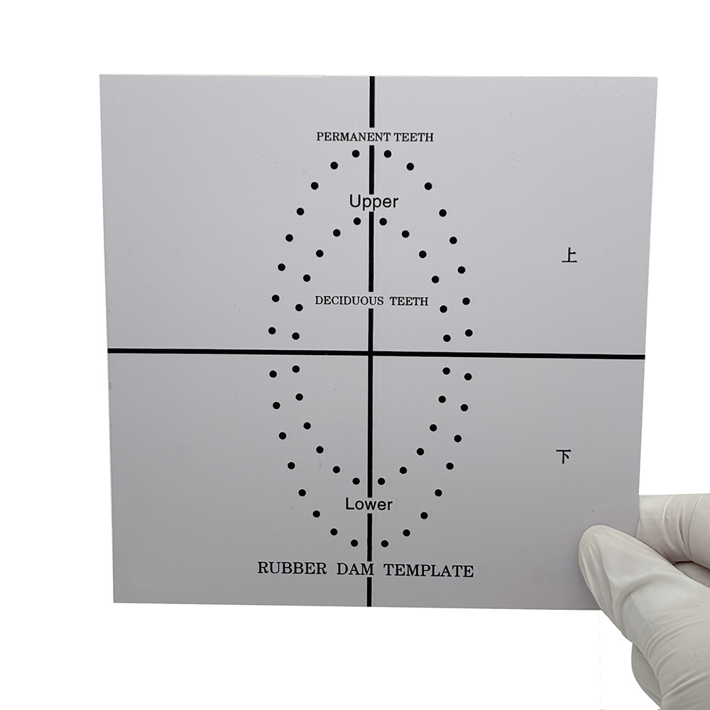 Dental Rubber Dam Punch Hole Positioning Board Barrier Template Rubber ...