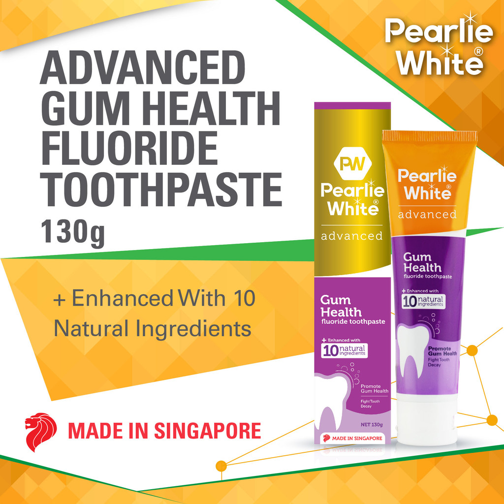 [Bundle of 3] Pearlie White Advanced Gum Health Fluoride Toothpaste ...