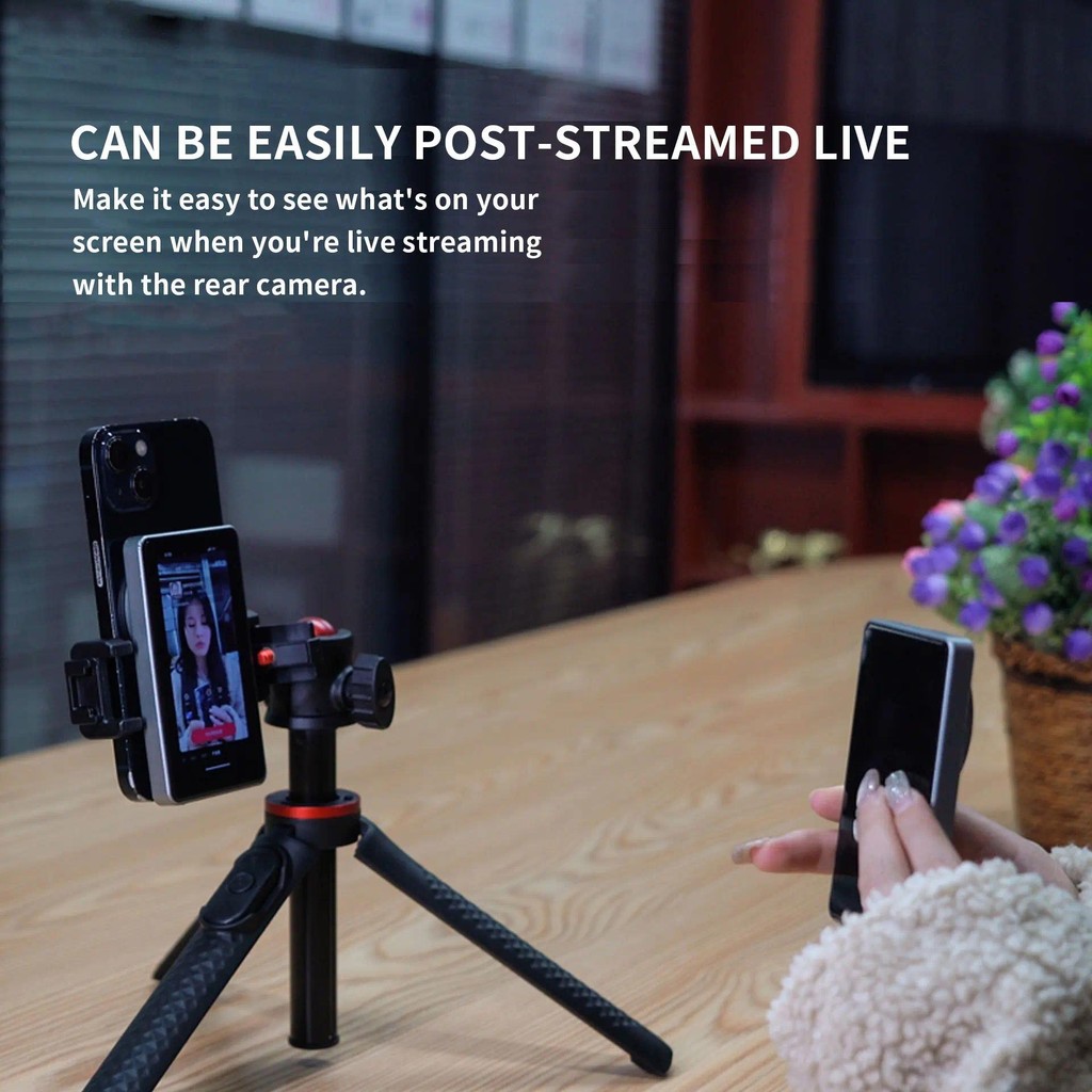 X40L magnetic cell phone monitor screen 4K HD 4 inch Vlog Selfie ...