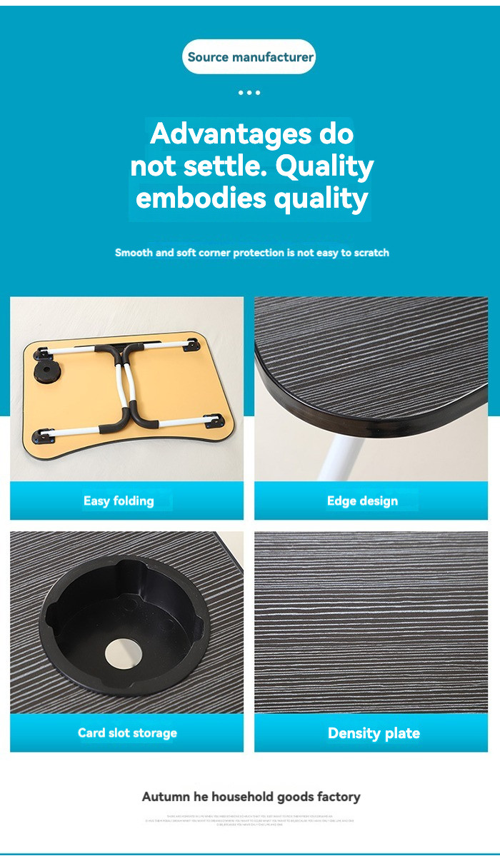 Foldable Lazy Table For Studying And Dining on Bed Multipurpose Table ...