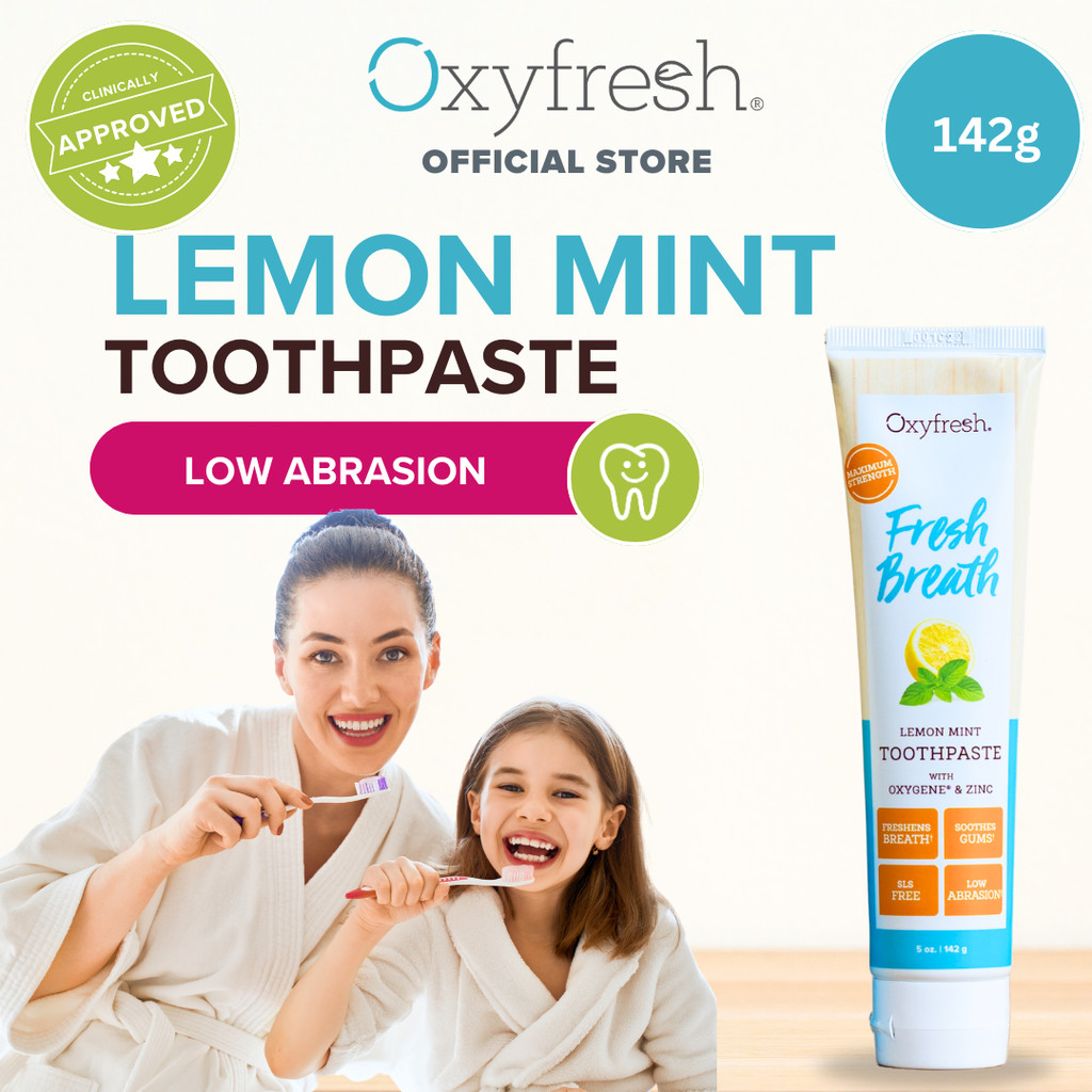 Oxyfresh Fresh Breath Lemon Mint Toothpaste - Periodontal - Sensitive ...