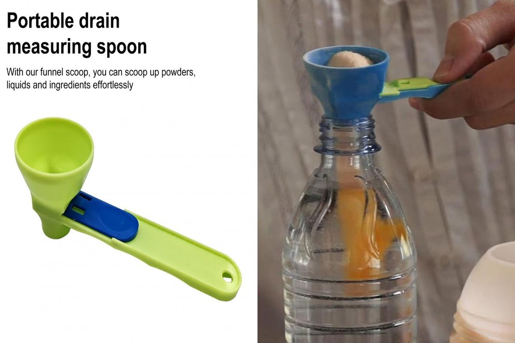 Efficient Pouring Funnel Spoon Pre-workout Drink Funnel Protein Powder ...