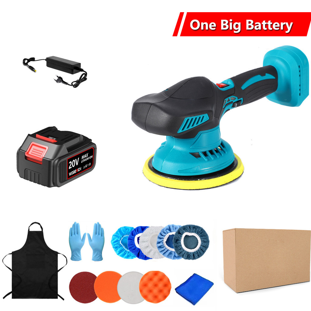 6 Gears Cordless Electric Car Polisher Rechargeable Auto Car Polishing ...